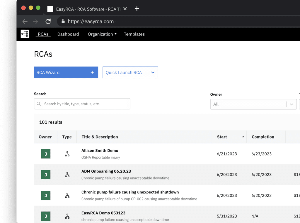 Root Cause Analysis Platform & Templates - RCA Software